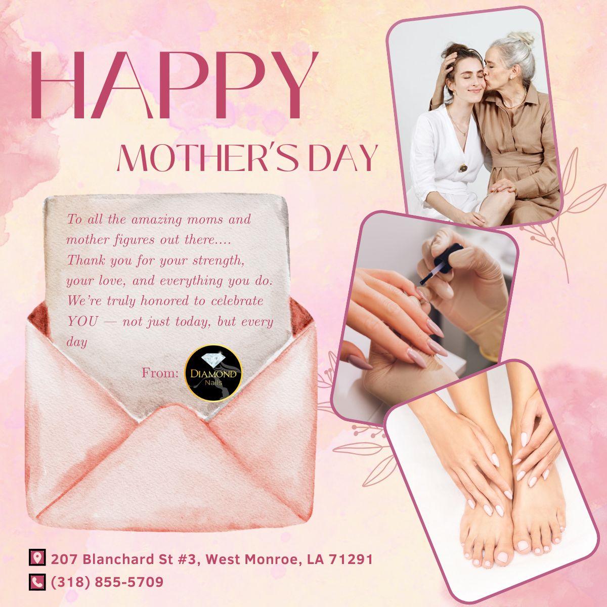 Coupons by Diamond Nails in West Monroe, LA 71291