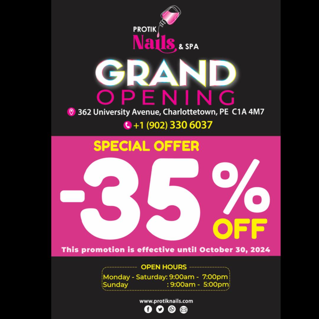 Protik Nails & Spa in Charlottetown, Canada
