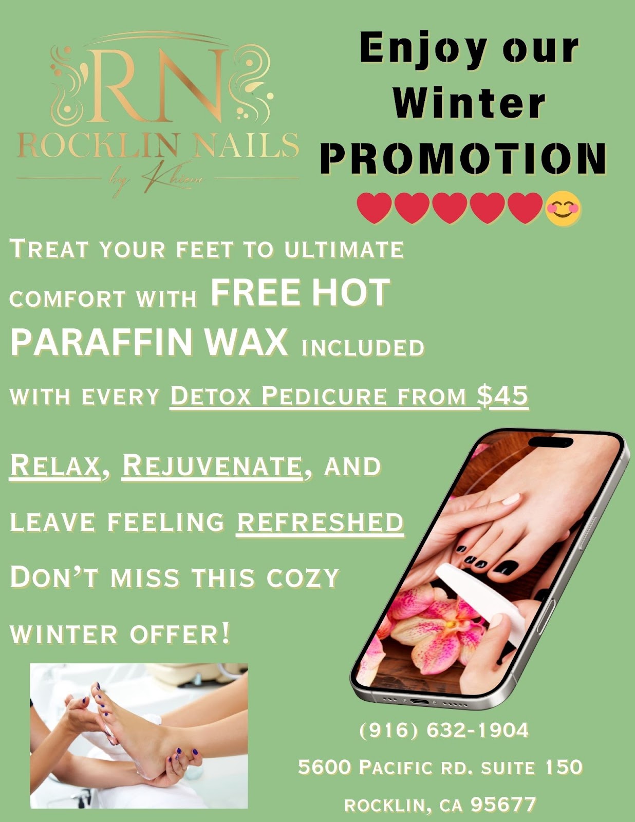 Rocklin Nails | Reasonable manicure & pedicure salon Rocklin, CA 95677