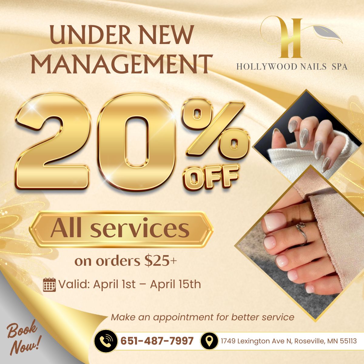 Hollywood Nails | Top reasonable nail salon | manicure & pedicure ...