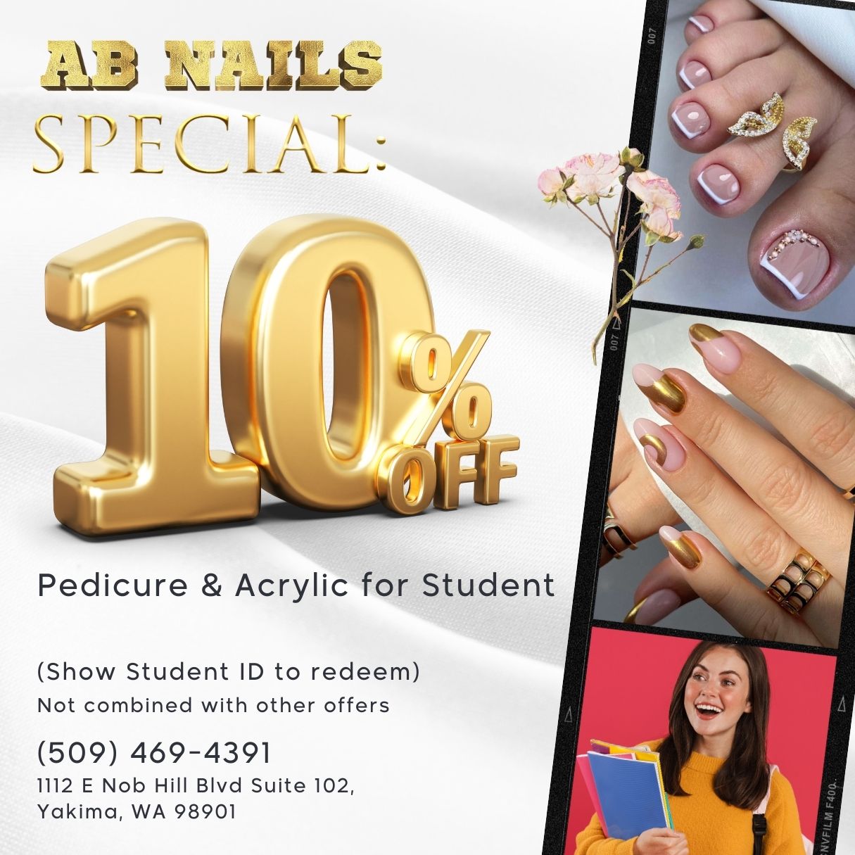 AB Nails | Nail Salon in Yakima, WA 98901 – Art Nails, Gel & Acrylic